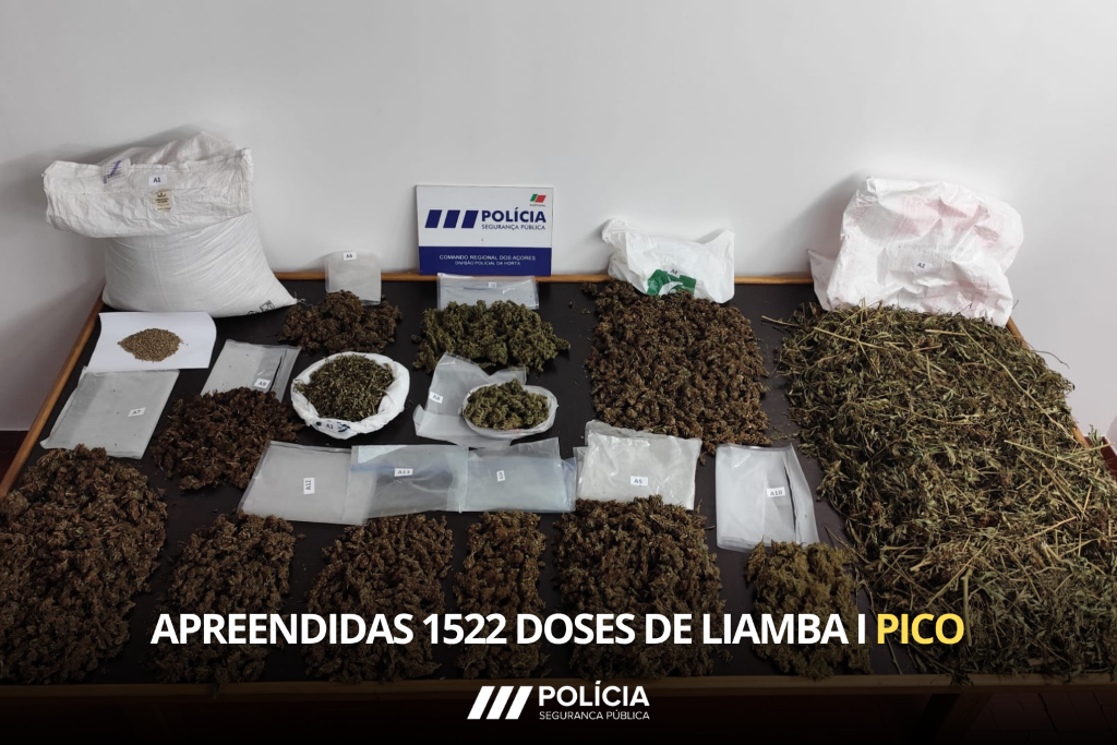 PSP DO PICO DETÉM HOMEM POR TRÁFICO DE DROGA E APREENDE MAIS DE 1.500 ...